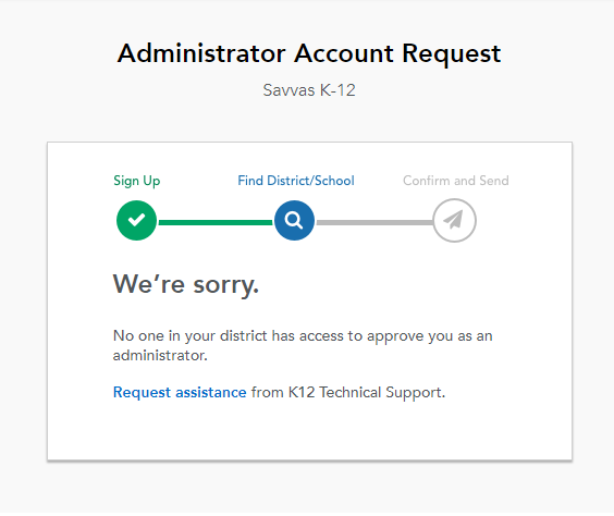Request an Admin Account