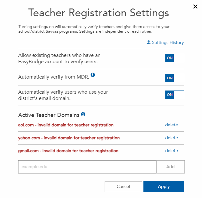 Teacher Self-Registration Overview