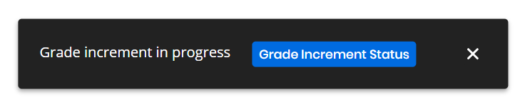 Increment Grade Level