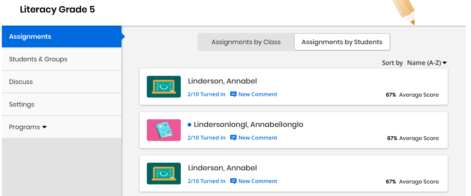 Assignments by Students