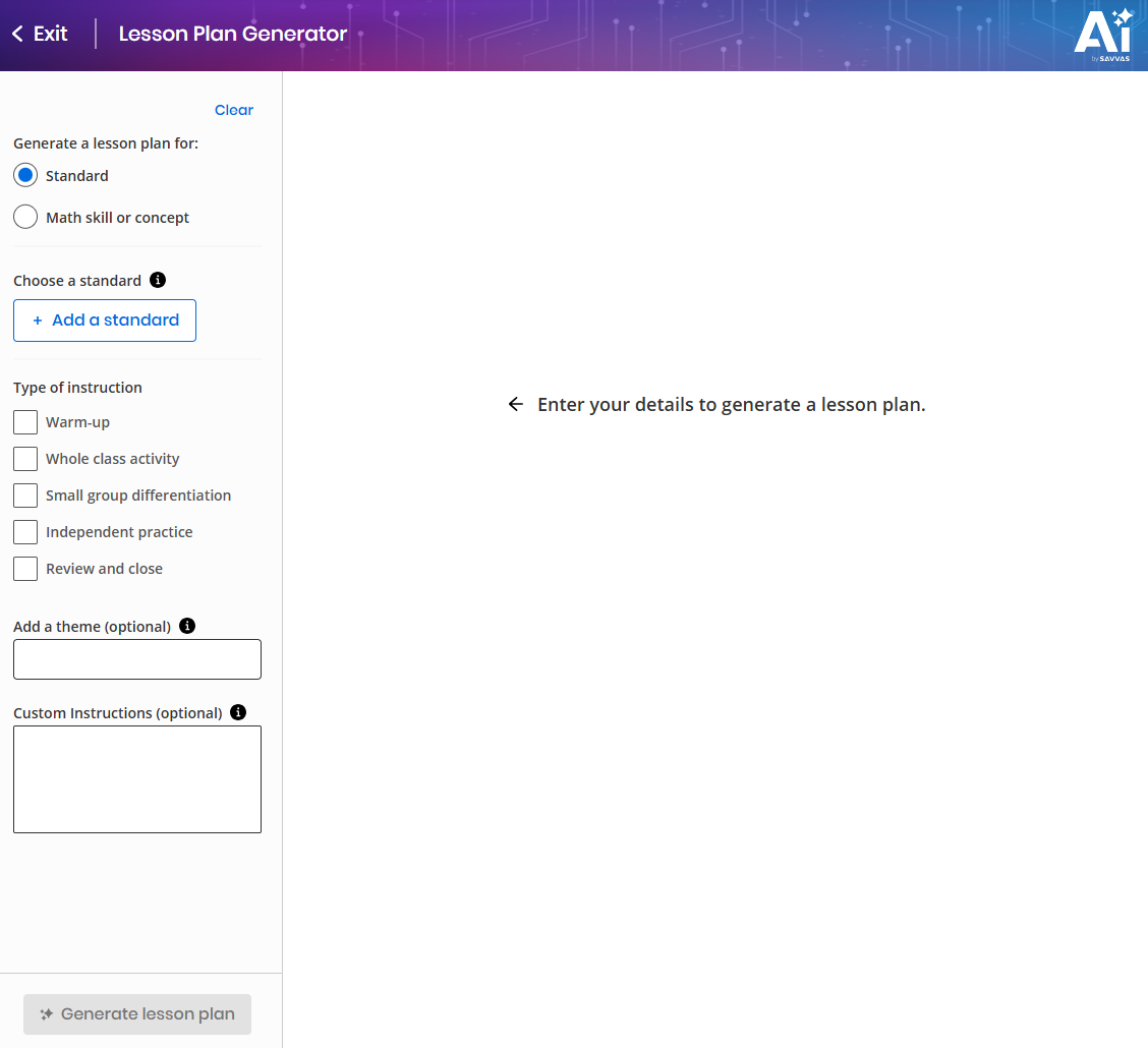 Generate Lesson Plans
